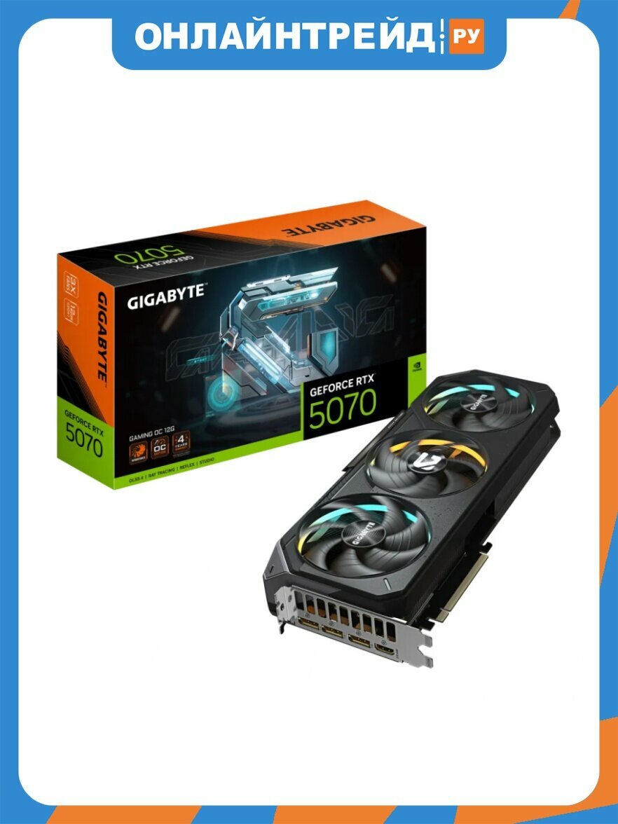 Видеокарта Gigabyte GeForce RTX 5070 GAMING OC 12G