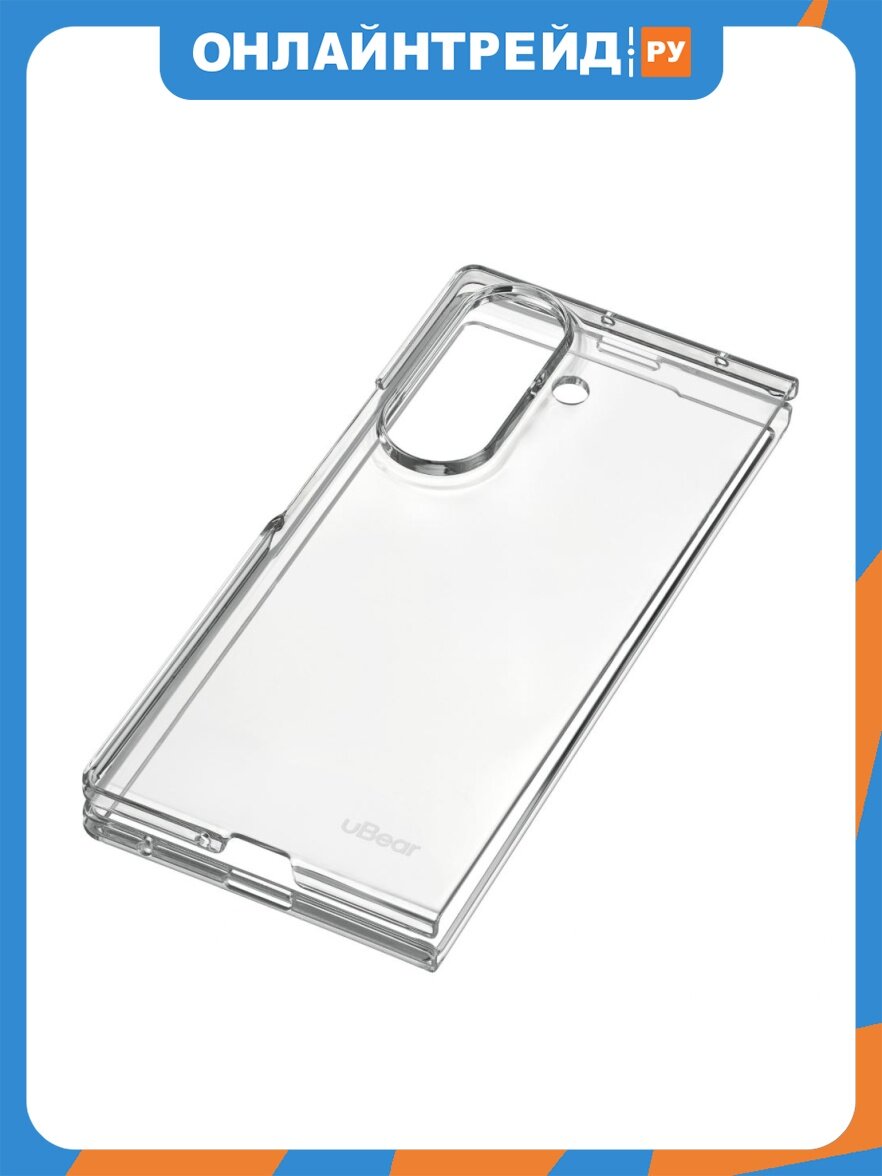 Чехол Ubear View Case для Samsung Galaxy Z Fold7, поликарбонат, прозрачный