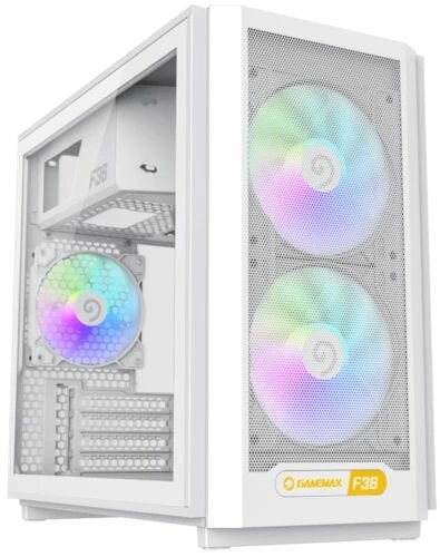Компьютерный корпус GameMax F36 WH (F36WH) белый - Mini Tower, Micro-ATX, USB 2.0 Type-A, USB 3.2 Gen 1 Type-A, USB 3.2 Gen 1 Type-C