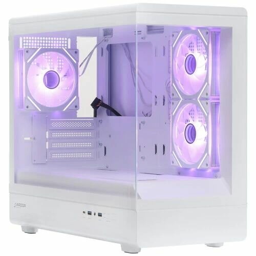 Компьютерный корпус ARDOR GAMING Crystal CM2 (GAMING CRYSTAL CM2) белый - Mini Tower, Micro-ATX, USB 3.2 Gen 1 Type-A, USB 2.0 Type-A