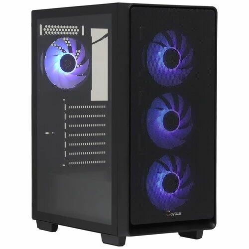 Компьютерный корпус Ocypus Gamma C60 ARGB (Gamma-C60-BKG400XX-GL) черный - Midi Tower, ATX, USB 2.0 Type-A, USB 3.2 Gen 1 Type-A