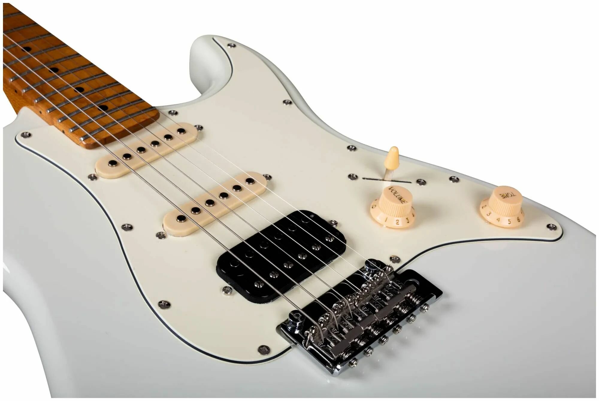 Накладка под потенциометры для электрогитары JET Guitars PS-400 HSS, белый