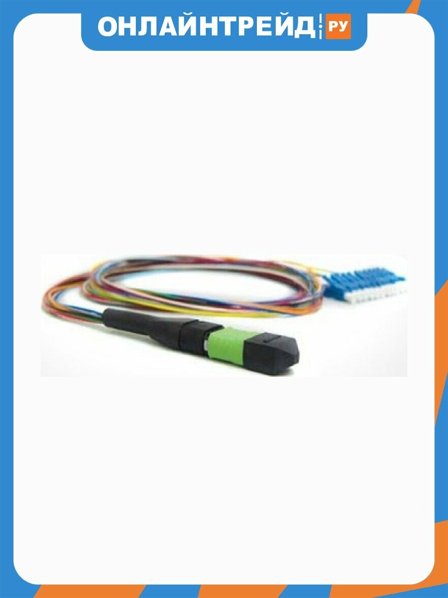 Патч-корд оптический Toplan , MPO(m)/PC-12хLC/PC, 50/125 (OM4), 0.5 м (PC-TOP-M54-12MPO(m)/U-12LC/U-0,5)