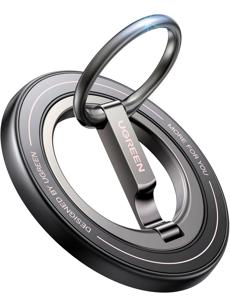 Магнитное кольцо UGREEN LP945 (65819) Magnetic Phone Ring Серый RU