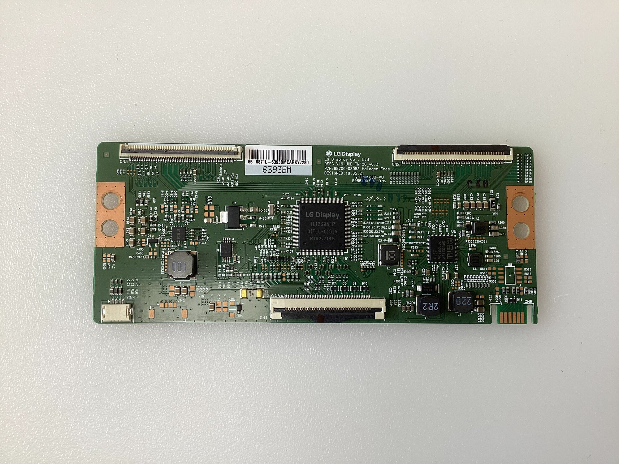 Плата T-Con (V19-UHD-TM120_V0.3), для ТВ Grundig 65GGU7900B