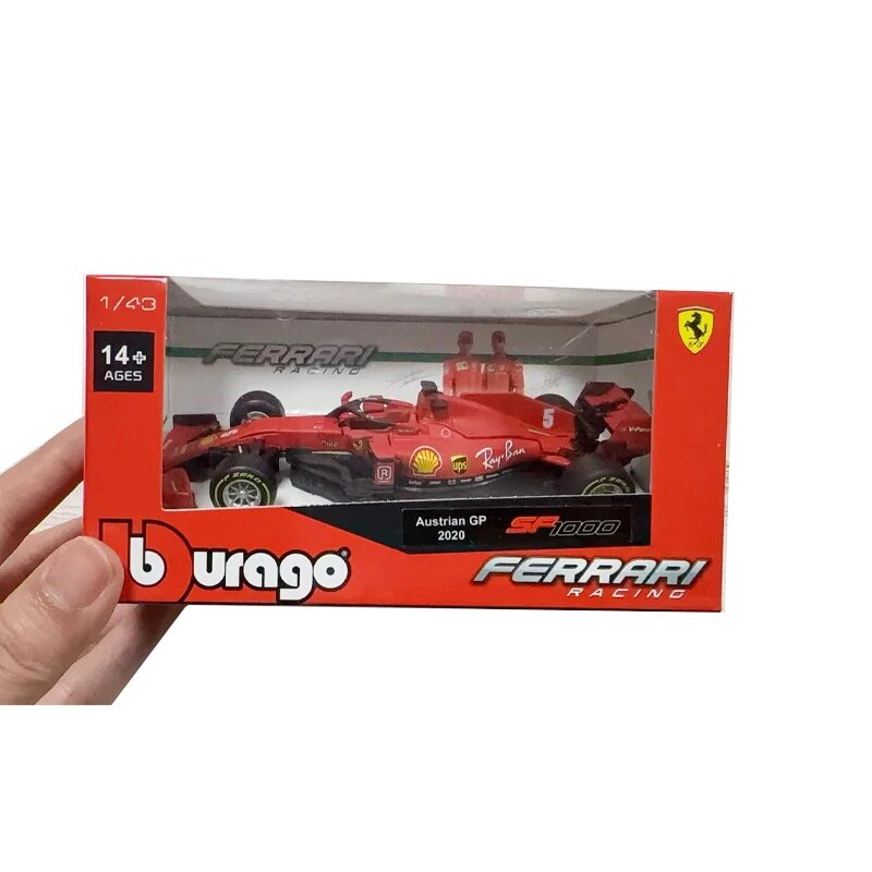 Коллекционная модель гоночного автомобиля Bburago 1:43 Красный, SF1000-5