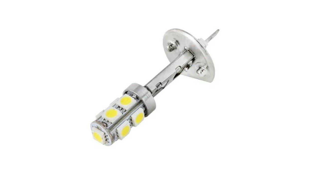 Лампа светодиодная H1 12V 9 SMD диодов 1-контактная белая SKYWAY (SH1-9SMD-5050 W)