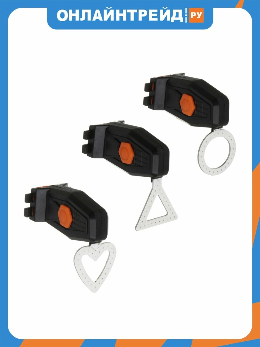 Фонарь велосипедный задний BY SPORT, USB, 5 режимов, 3 дизайна
