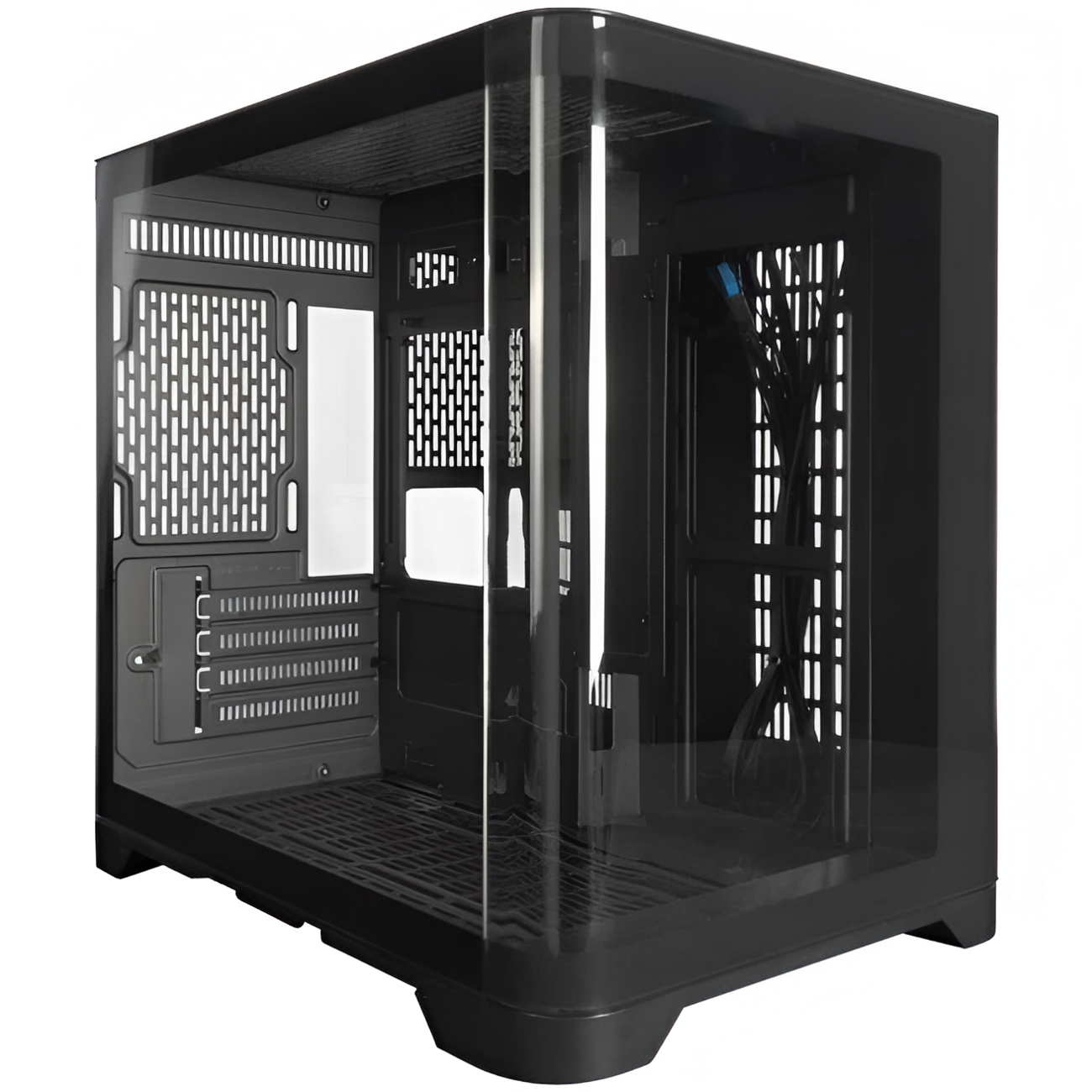 Корпус Mini-Tower 1STPLAYER UVIEW UV5, Micro-ATX, черный (UV5-BK)