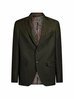Куртка Single-breasted wool jacket with placed print