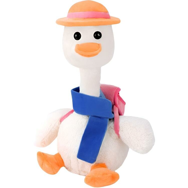 Плюшевая уточка унисекс AOMENGXING, 31 см, Dancing Duck+Vibration Wings (Talking+Adjustable Volume+Neck Cry)