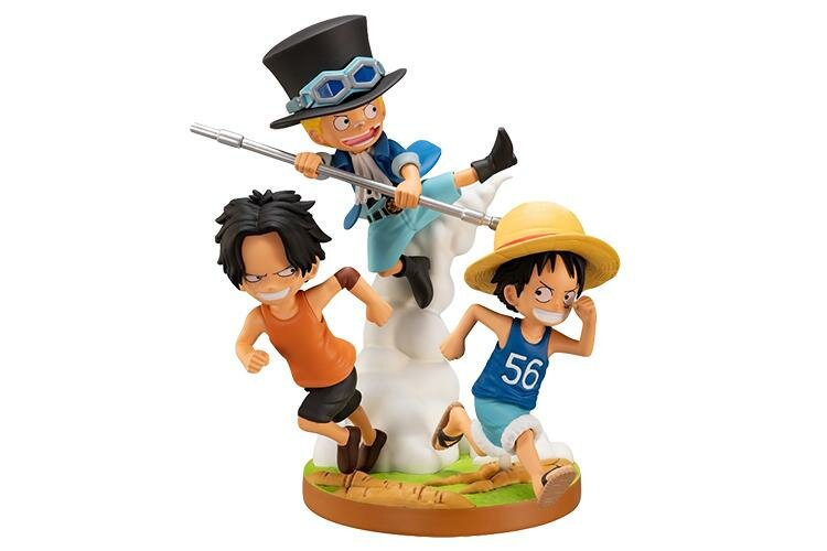 Фигурка масштабная унисекс BANPRESTO Sabo Glass Factory, One Piece, Ichiban Kuji, Youth 3 Persons Group