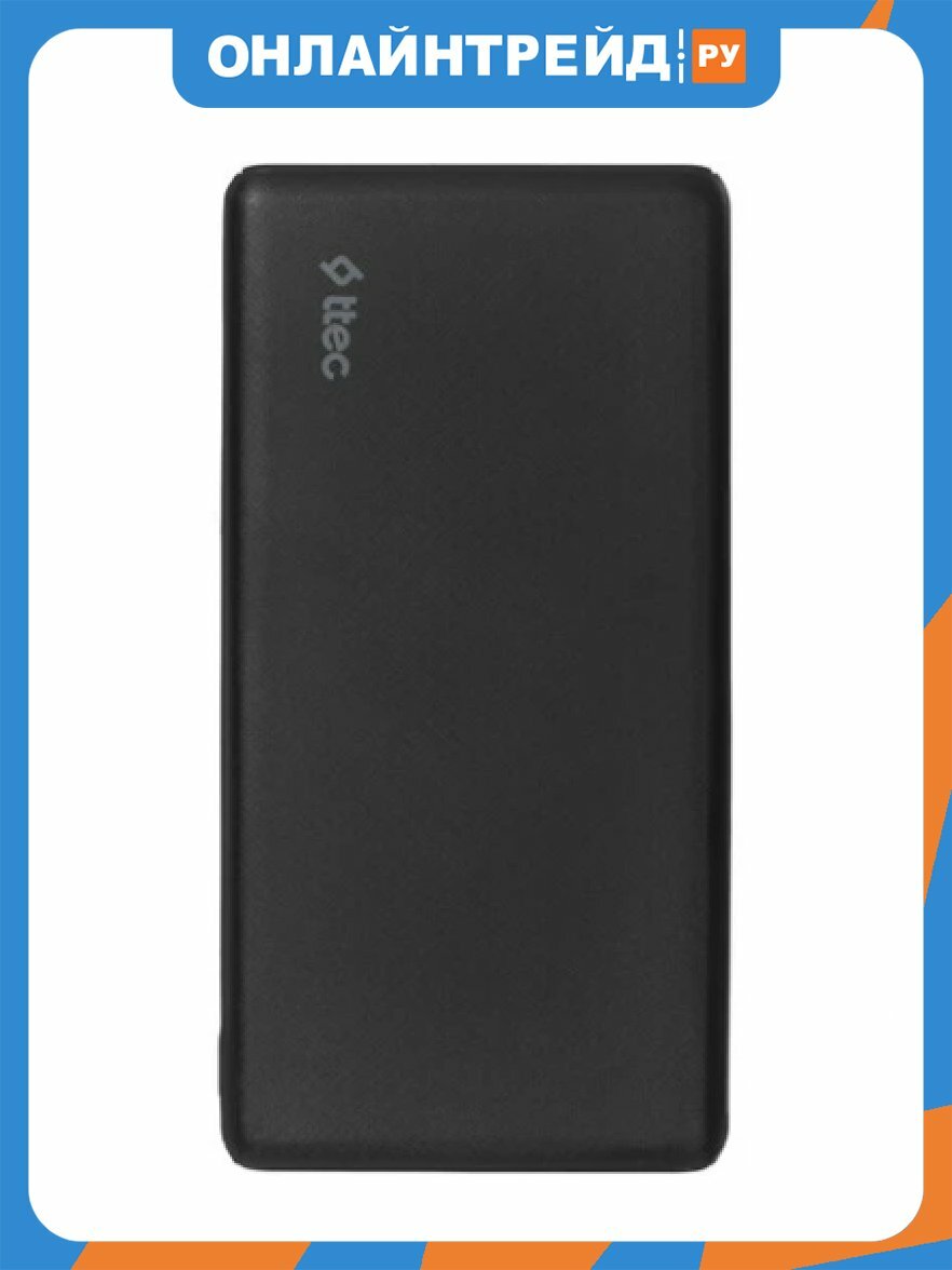 Внешний аккумулятор Ttec PowerSlim 10000 mAh, черный