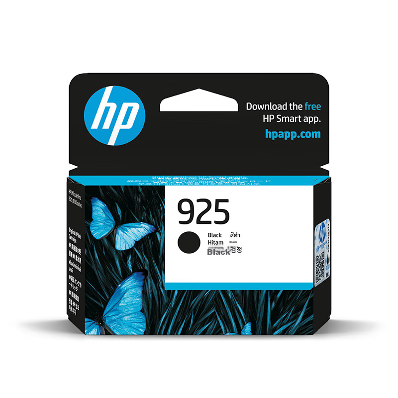 HP 925 Оригинальная черная чернильная кассета для принтера HP OfficeJet Pro 8120 Цвет：Черный