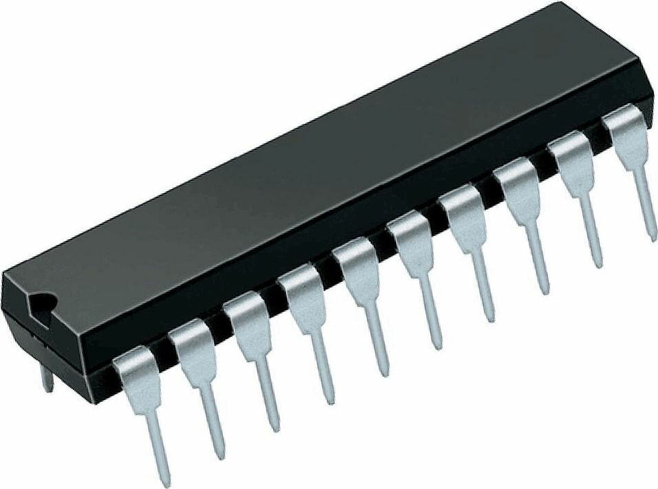 Микросхема TEXAS INSTRUMENTS SN74LS241N драйвер 8х 3-состояния драйвер неинвертирующий DIP20, 1 шт