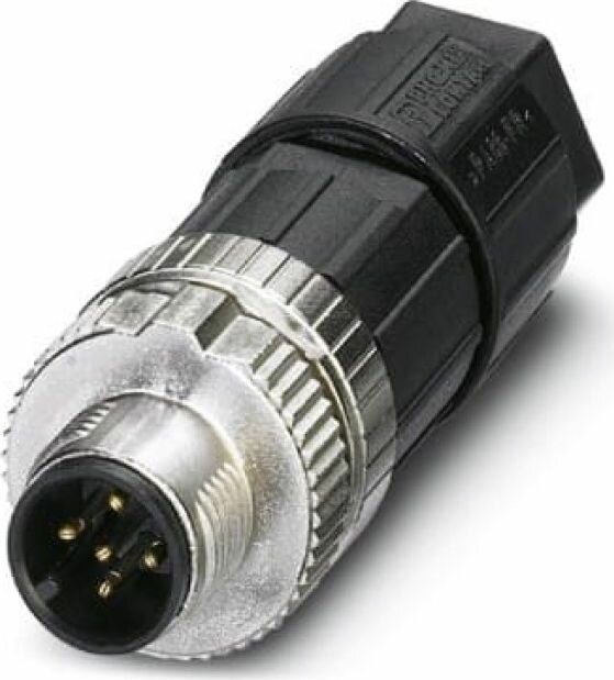 Разъем PHOENIX 1424649 Кабеля, M12 Push-In, Штекер, 5 контакт(-ов), 1шт
