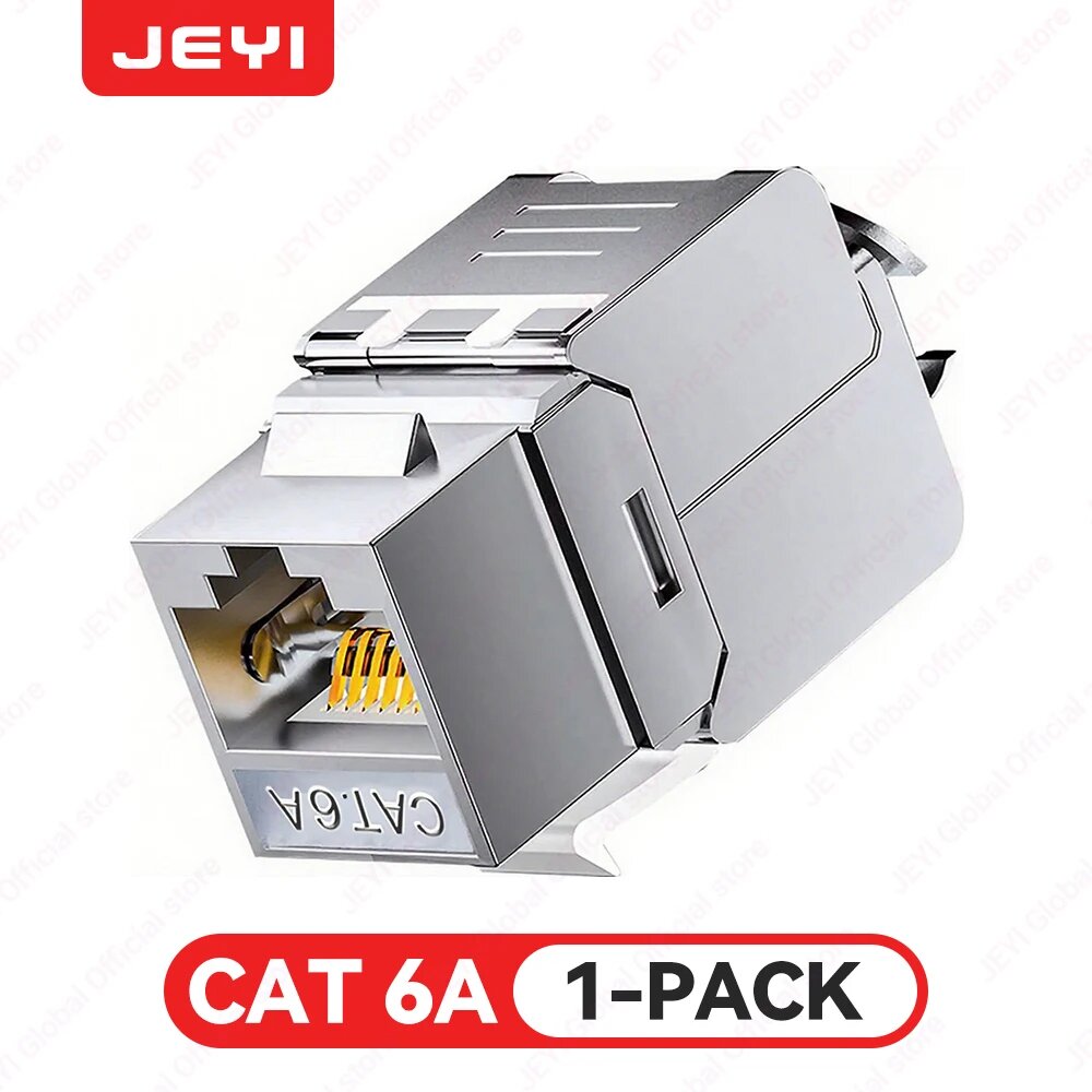 Keystone Jack Cat6A RJ45 STP