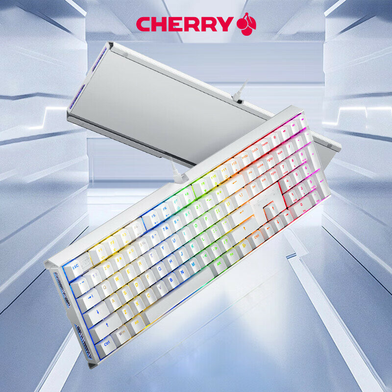 CHERRY MX3.1 проводная механическая клавиатура 108 клавиш с RGB-подсветкой алюминиевый корпус белые переключатели