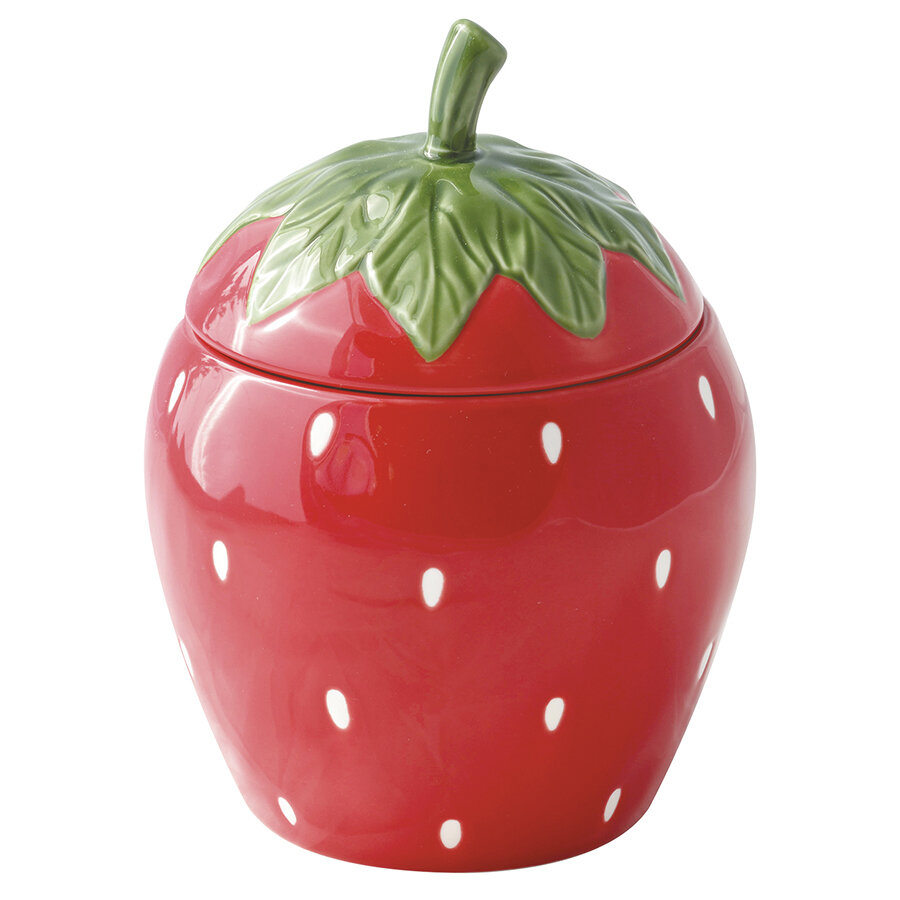 Банка для хранения Jardin Des Fraises D12,5х18 см кухонная фарфоровая Easy Life R3486/JARF