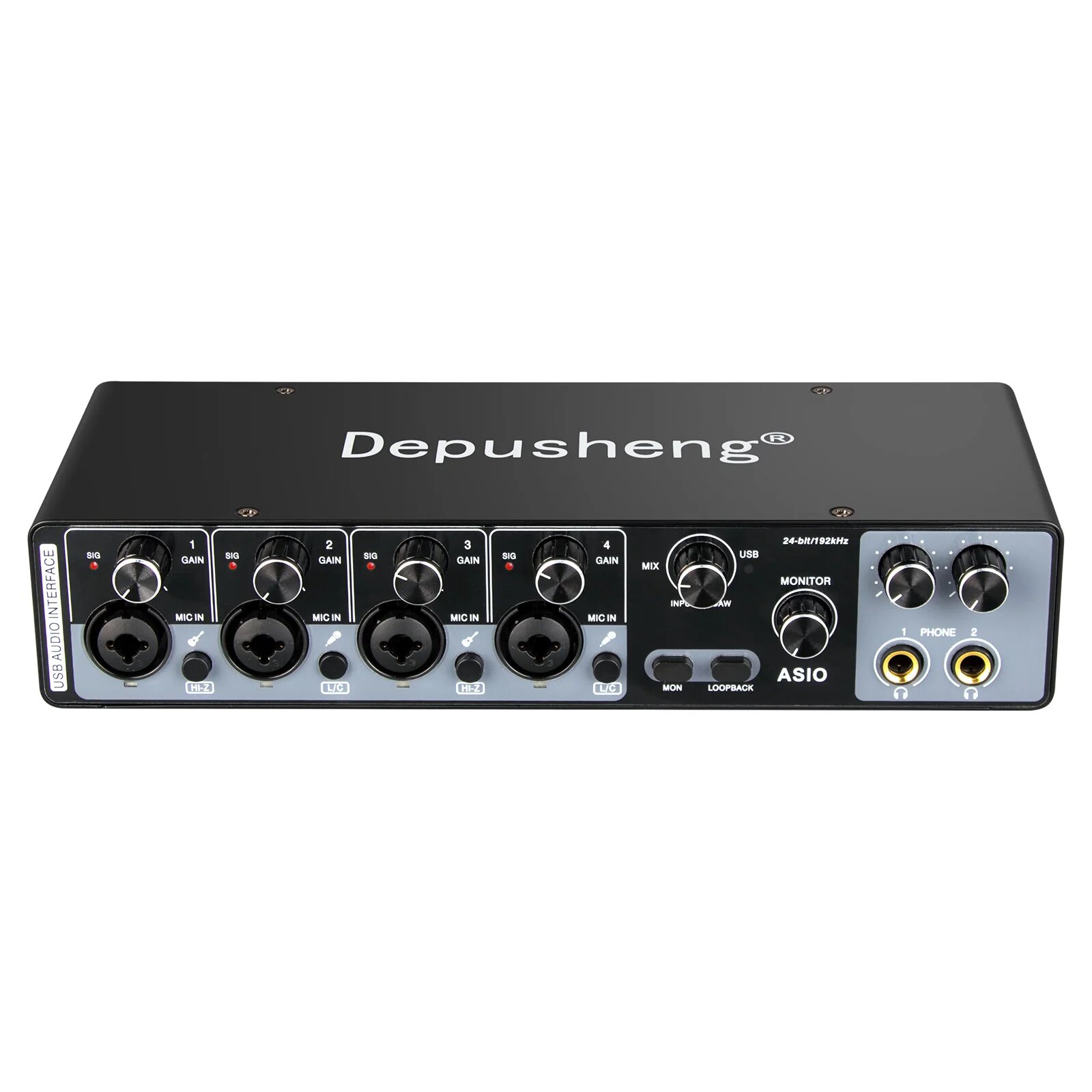 MQ44 ASIO Audio Профессиональная звуковая карта 4 канала USB аудиоинтерфейс MQ44-GERY