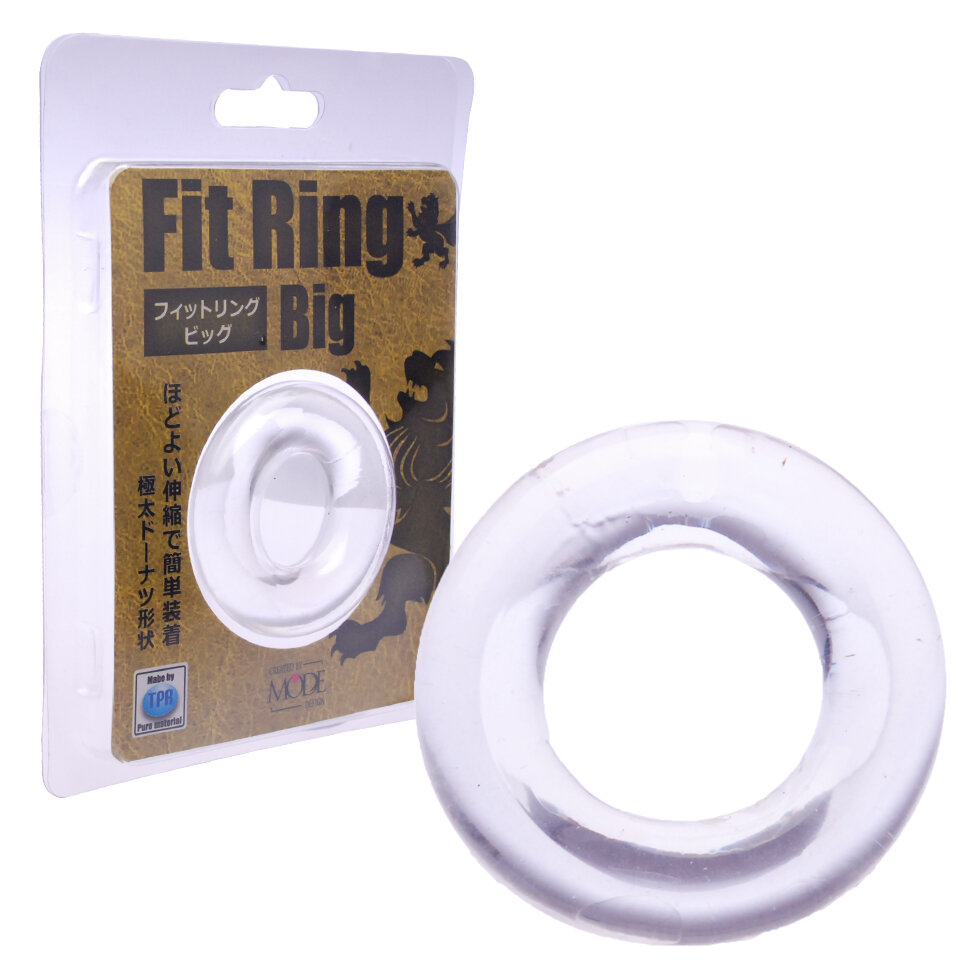 Гладкое эрекционное кольцо, прозрачное Fit Ring Clear