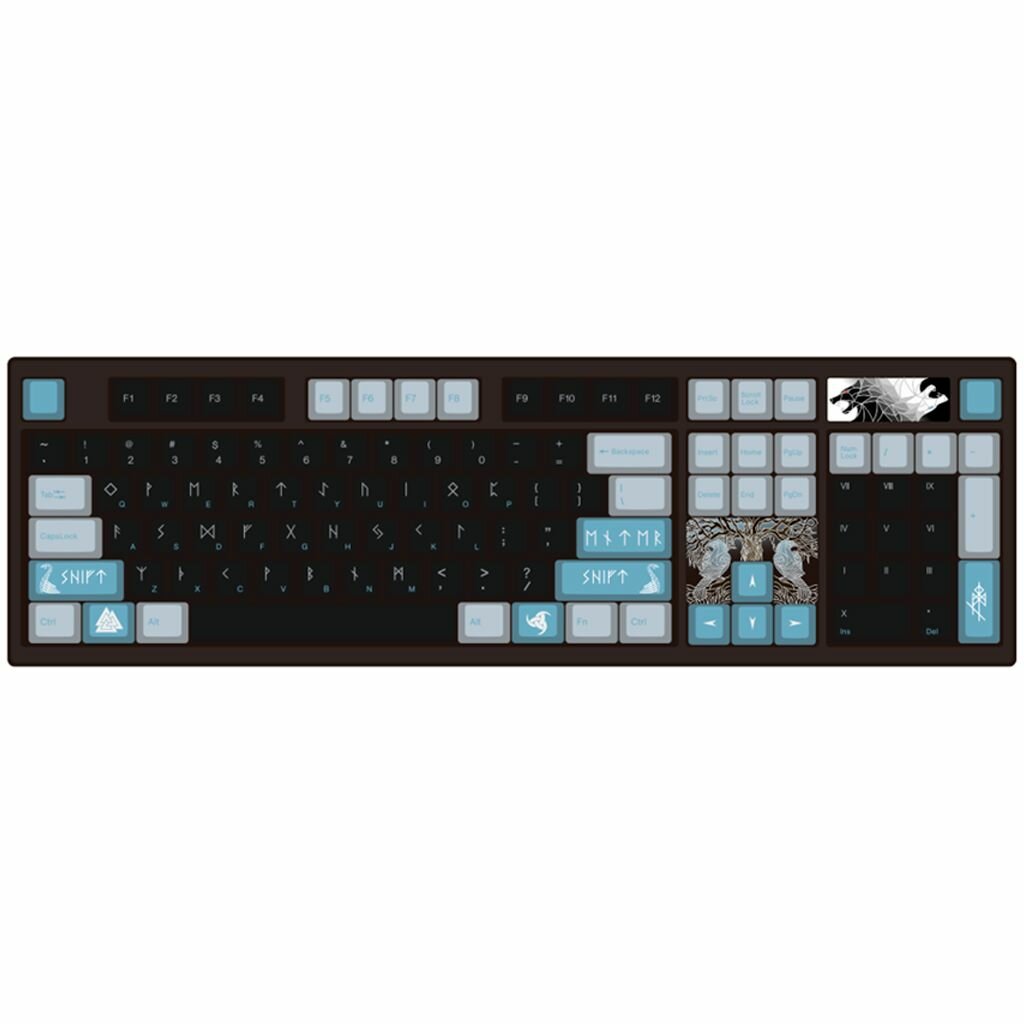 Механическая клавиатура Varmilo VA100 Odin Kailh Prestige Voice черный/темно-синий (RUS) Bluetooth
