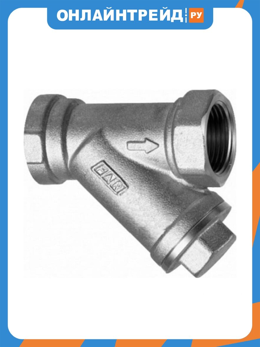Фильтр грубой очистки Far 1/2" (ВР-ВР), 300C мкм, хром.