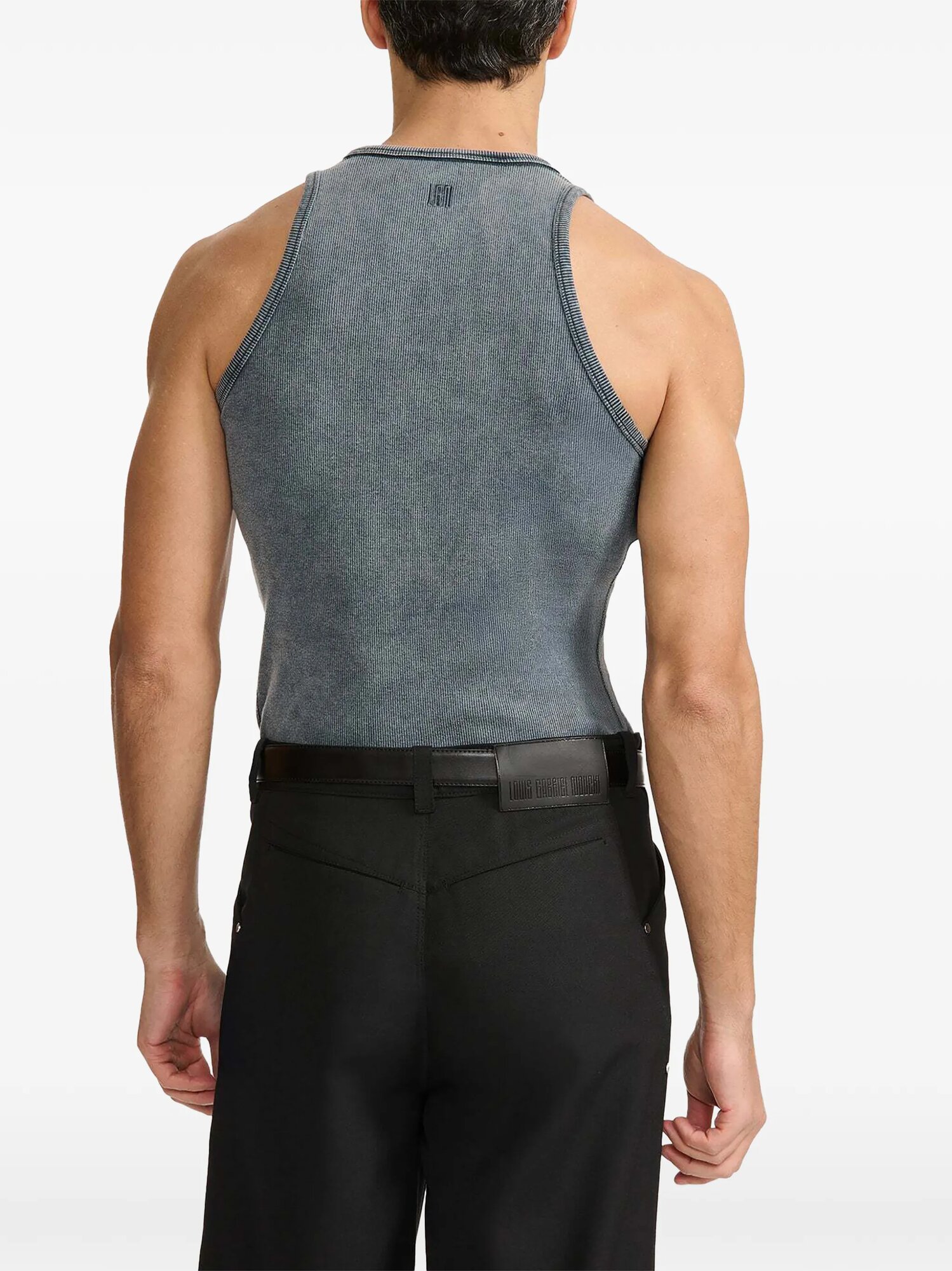 Топ LGN LOUIS GABRIEL NOUCHI Washed-effect ribbed tank top, размер 52 — фото 1
