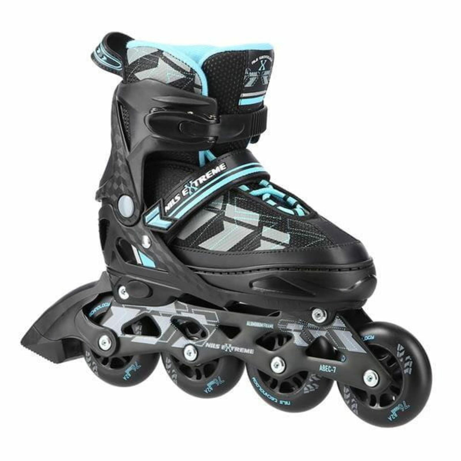 DECATHLON Ролики Nils Extreme NA11002, черно-синие, размер 35/38