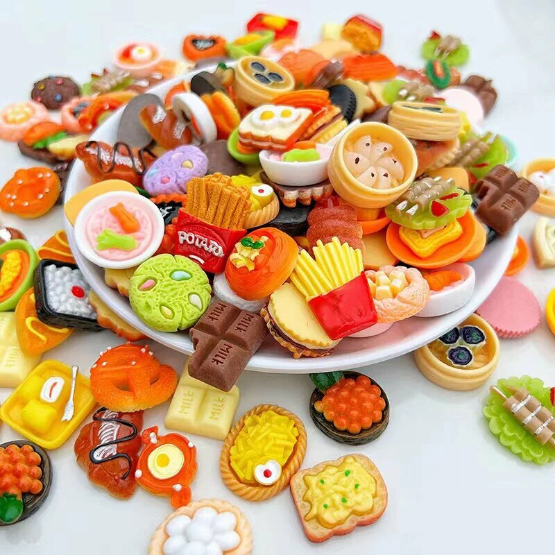 Миниатюрные игрушечные продукты, 20 Random Foods