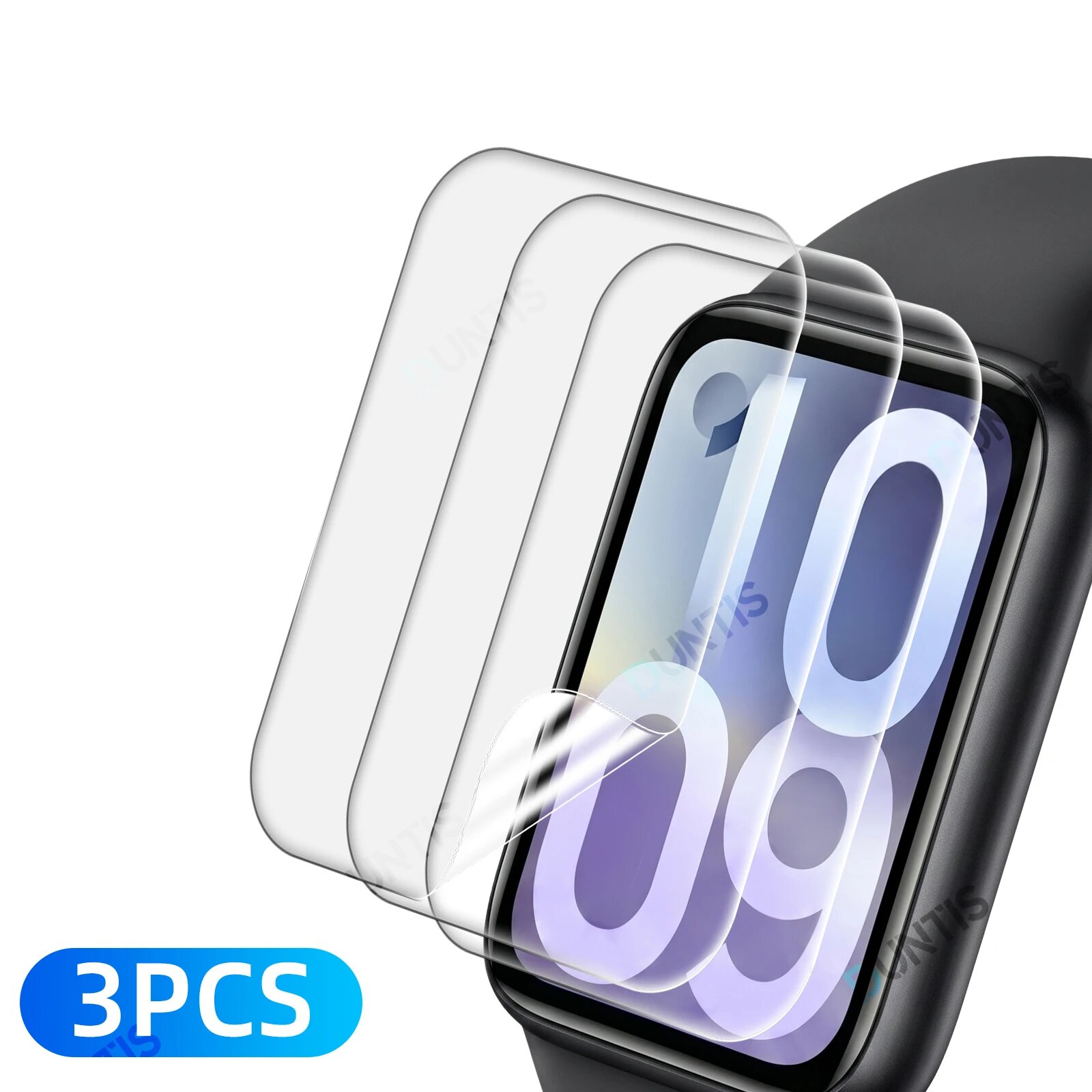 Защитная пленка DUNTIS для Xiaomi Mi Band 10 Pro гидрогелевая прозрачная 3 Pcs