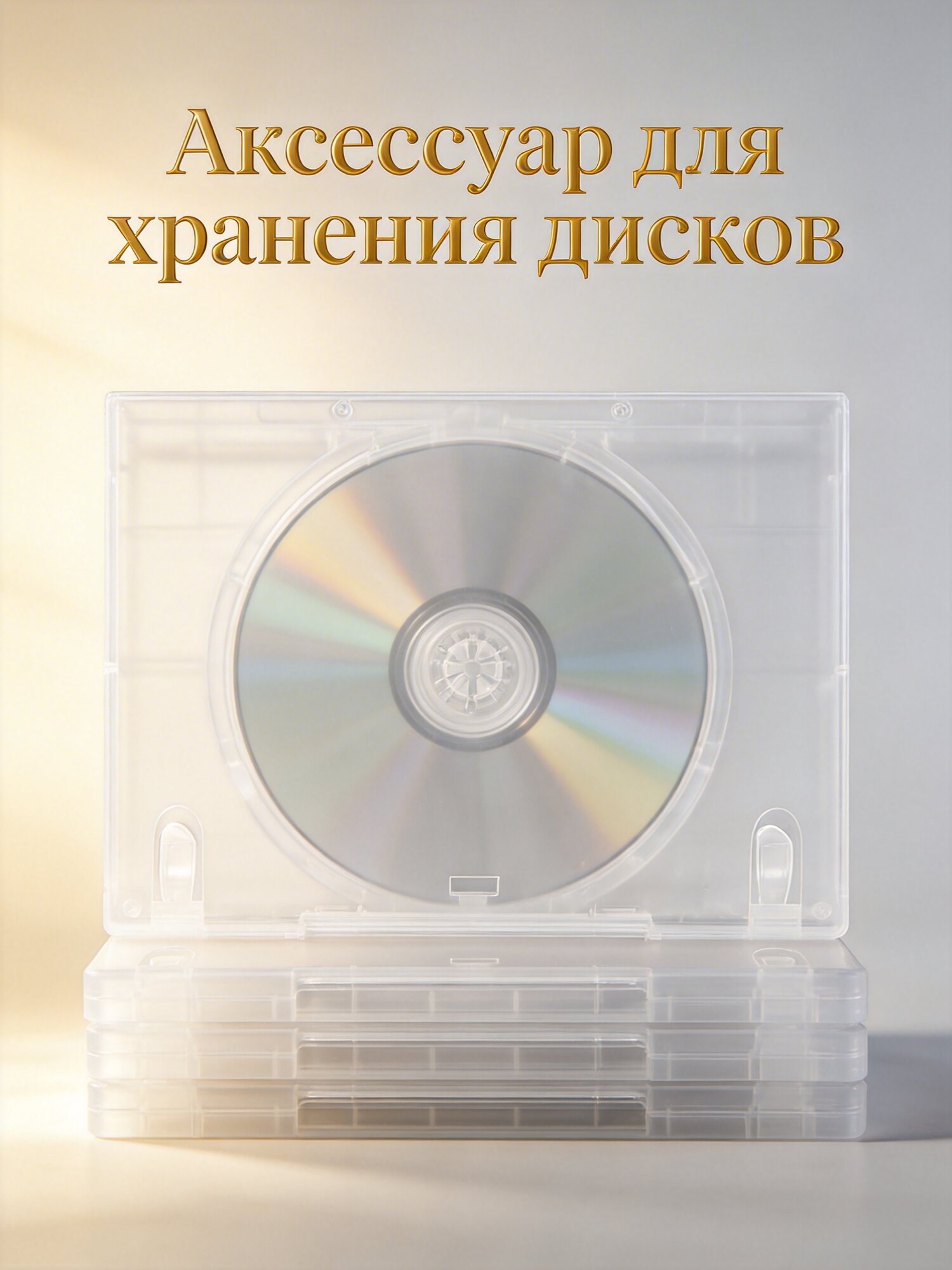 Прозрачные cd боксы для хранения и переноски дисков, комплект из 6 штук