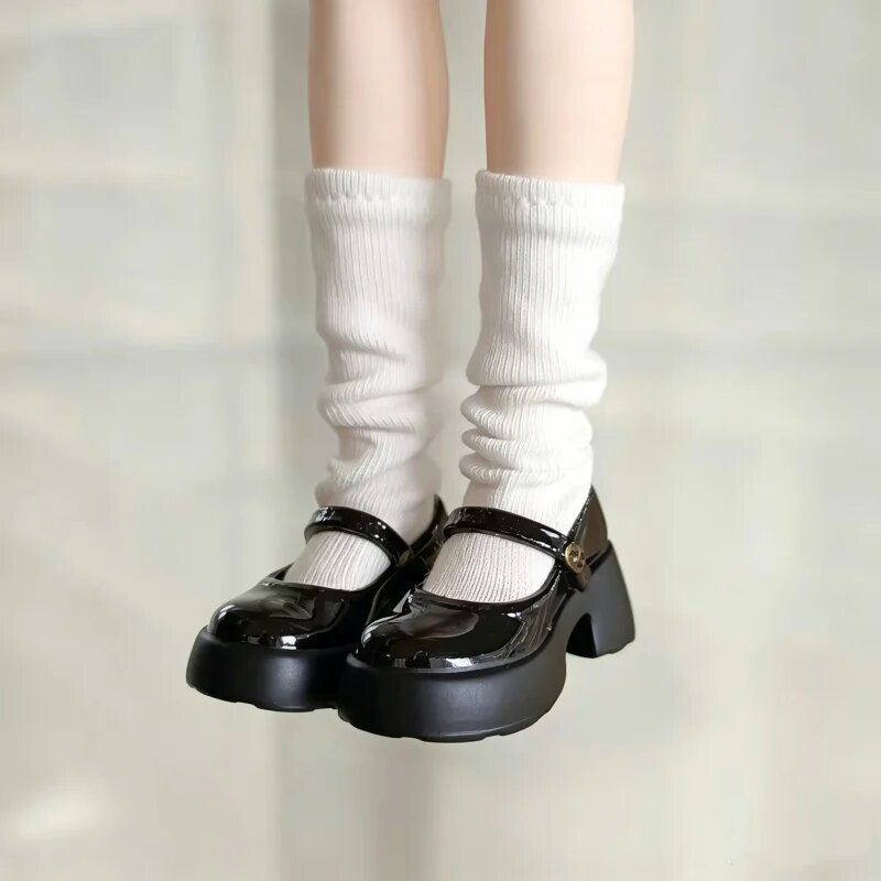 Туфли Мэри для кукол, белые, Shoes-4