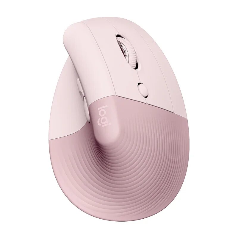 Logitech Lift Беспроводная Эргономичная Мышь Bluetooth/USB Розовый, Pink