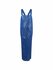 Платье Alberta Ferretti Laminated square-neck evening dress, размер 40, Синий пр...