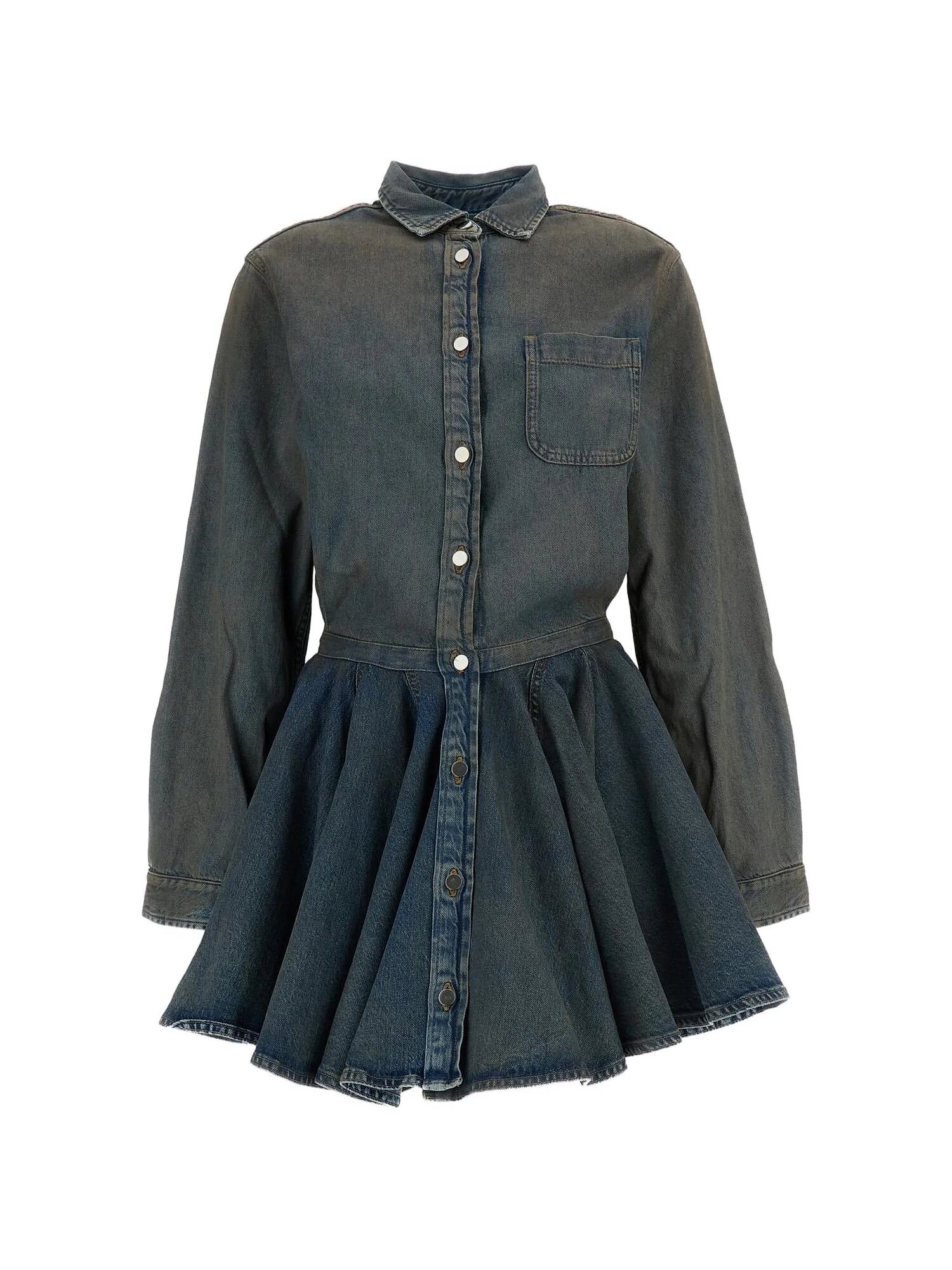 Платье Distressed flared dress