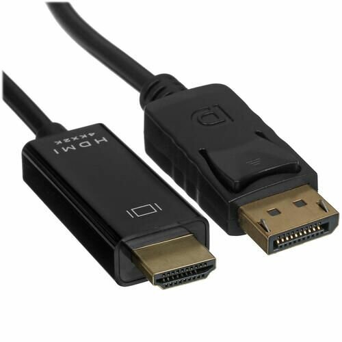 DEXP Видеокабель DisplayPort/HDMI, 1.8 м, черный