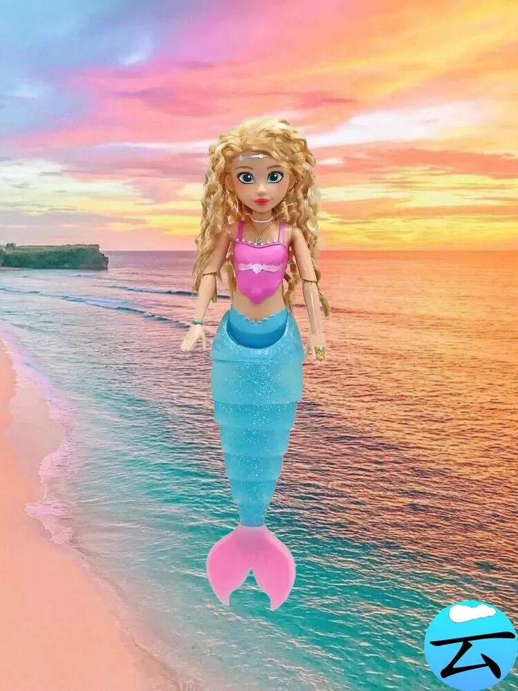 Mermaid Magic c With Bendy Tail / Игрушечная кукла-русалка Саша для девочек, с подвижным и меняющим цвет хвостом. Подходит для детей от 3 лет и старше.