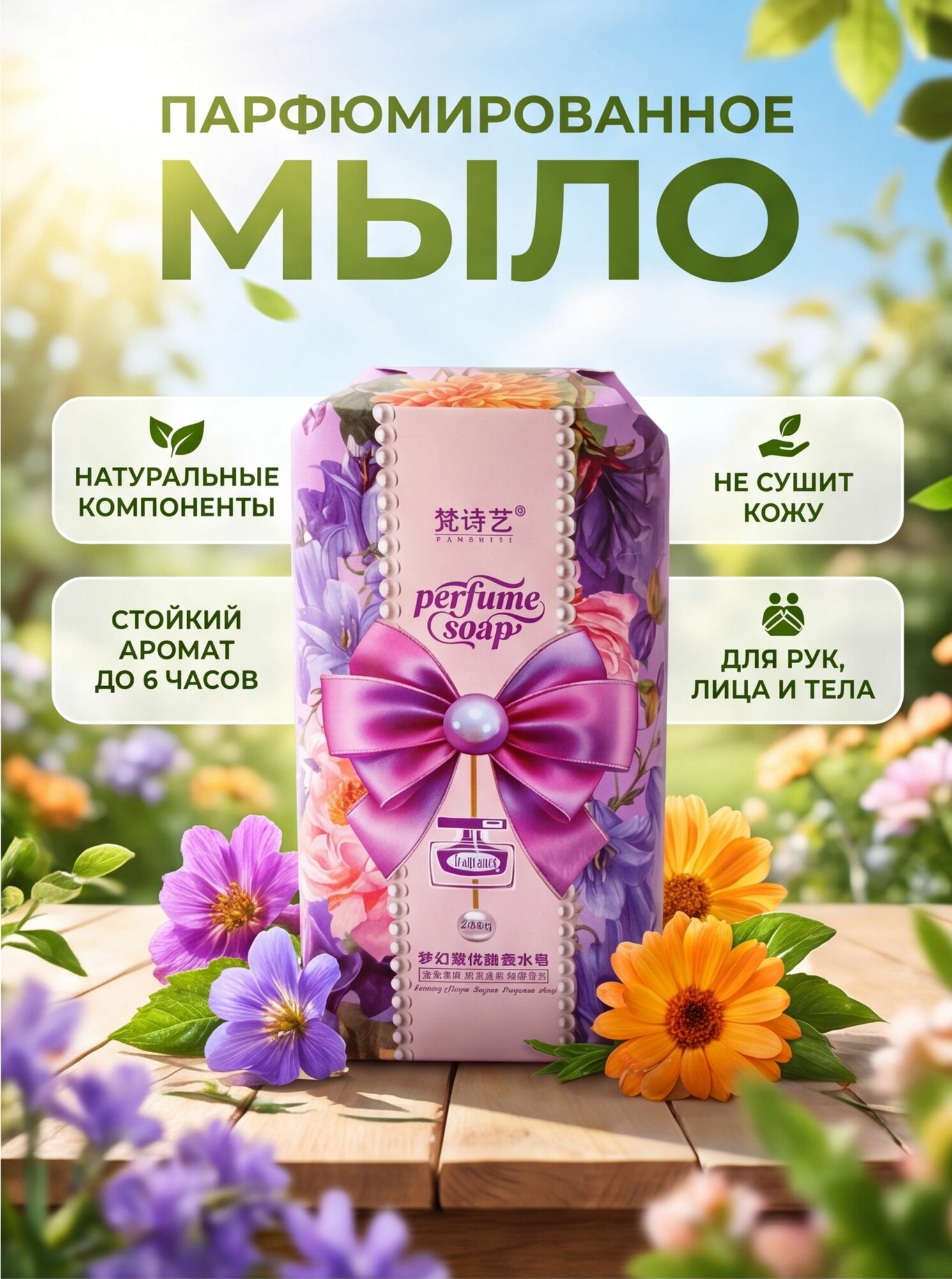 Мыло парфюмированное твердое. Мыло с ароматом духов, парфюмированное туалетное мыло нежным цветочным, уход за лицом