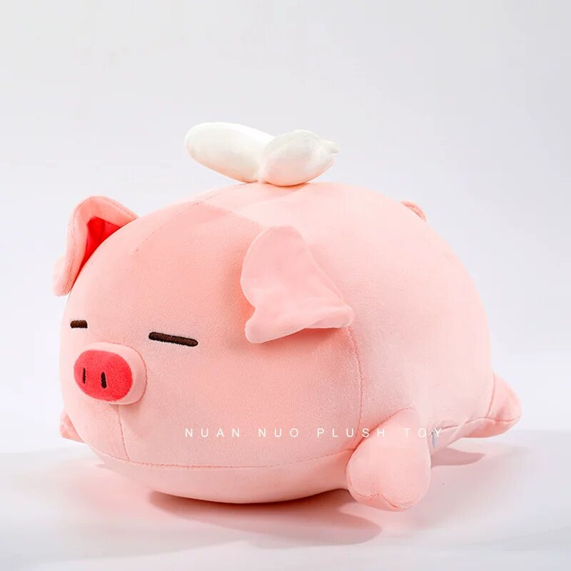 Плюшевая игрушка-подушка Miniso «Маленький поросёнок» для девочек, подарок для сна ангел свинья_65cm