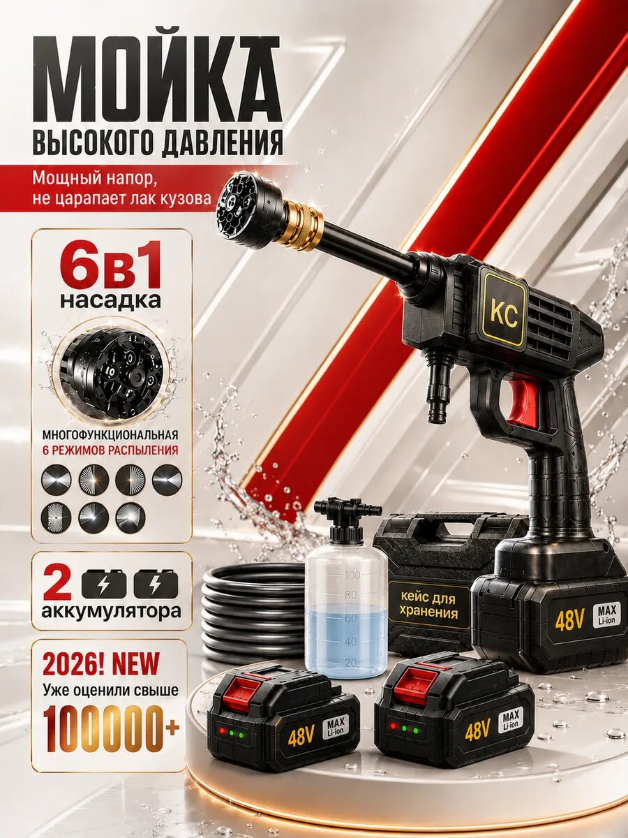 Мойка высокого давления аккумуляторная Karcher для машины