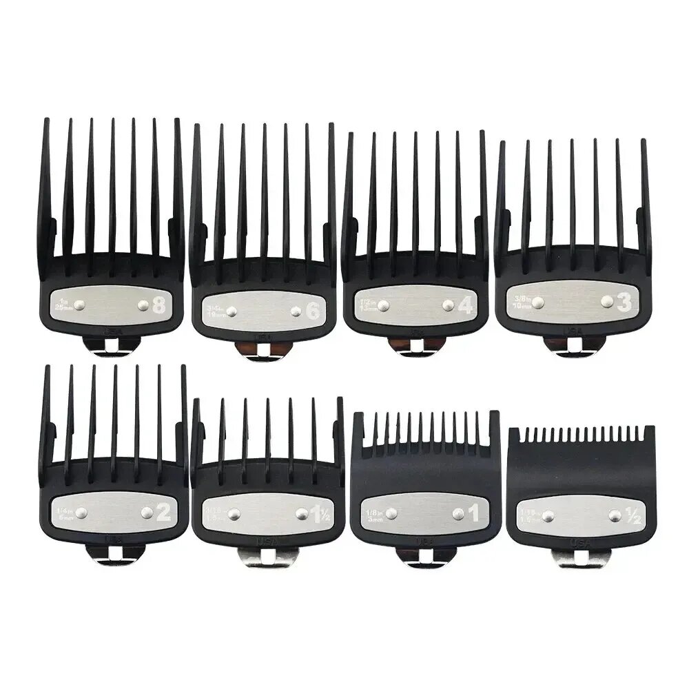 Направляющие гребни Wahl 8pcs Black