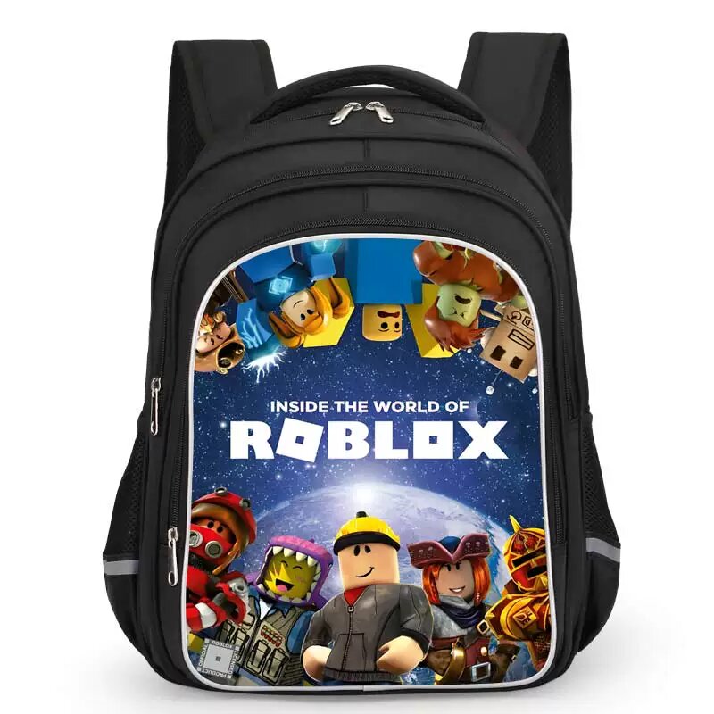 Рюкзак ROBLOX с поддержкой спины для школьников 3-6 классов, легкий, прочная ткань, надежный