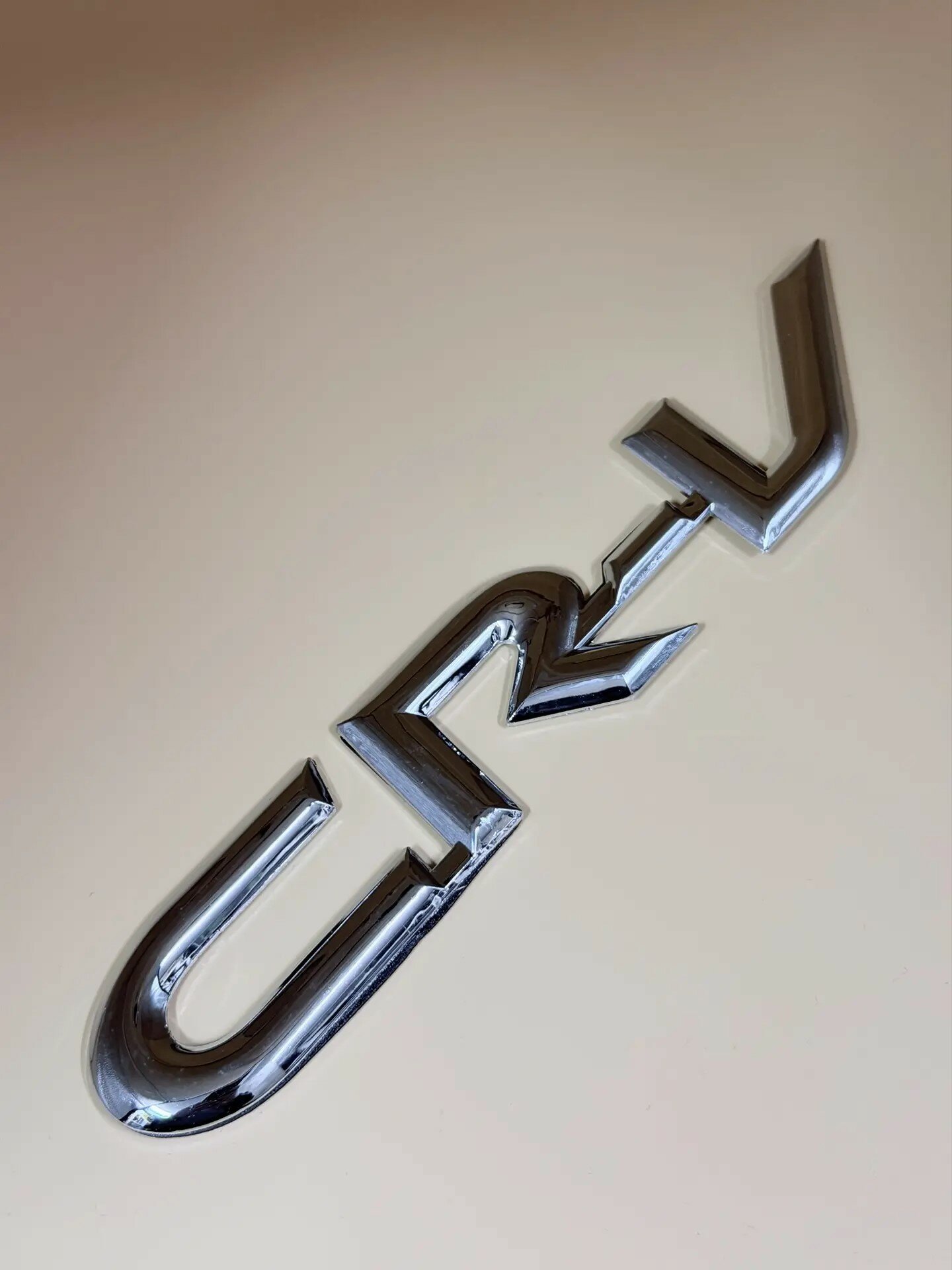 Шильдик Наклейка на багажник Honda CR-V Хром 22см