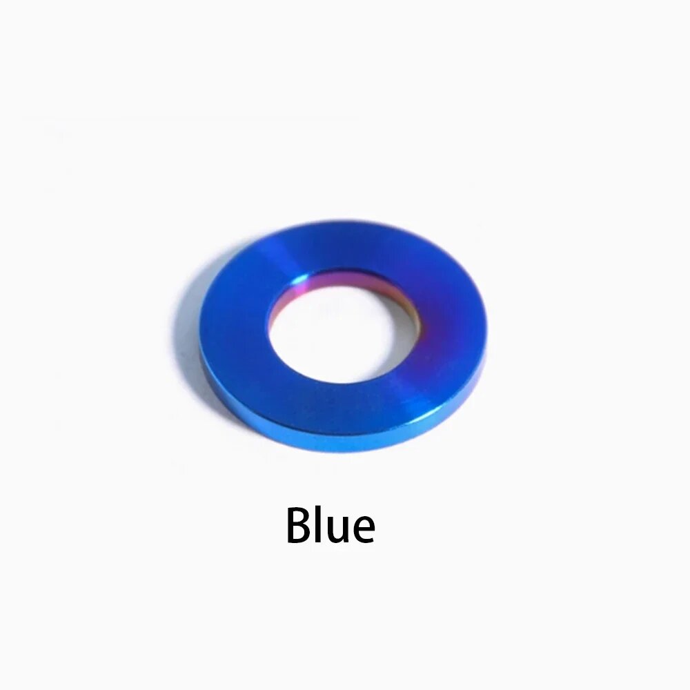Плоские шайбы-прокладки из титана M3-M10 1 шт, Синий, Blue, M8