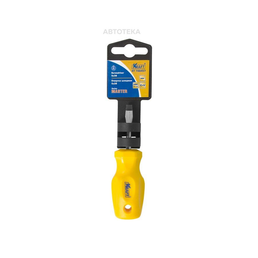 Отвертка шлицевая 5х38 Master KRAFT KT700457