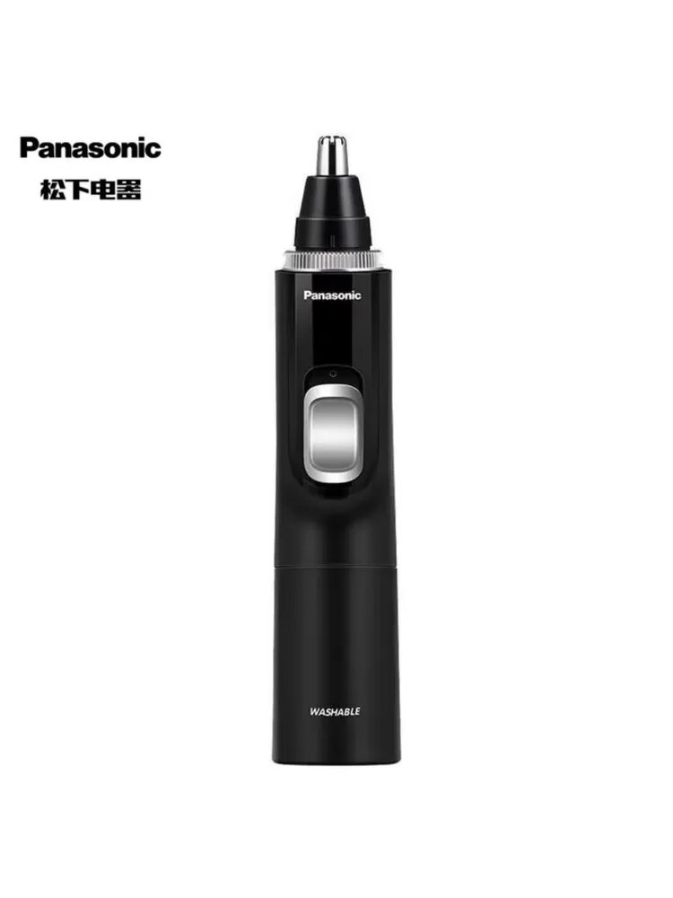 Panasonic Триммер для носа и ушей ER-PGN70, для носа и ушей, присоска для волос, водонепроницаемый, 2 батарейки ААА, подарок мужчине, кол-во насадок 1