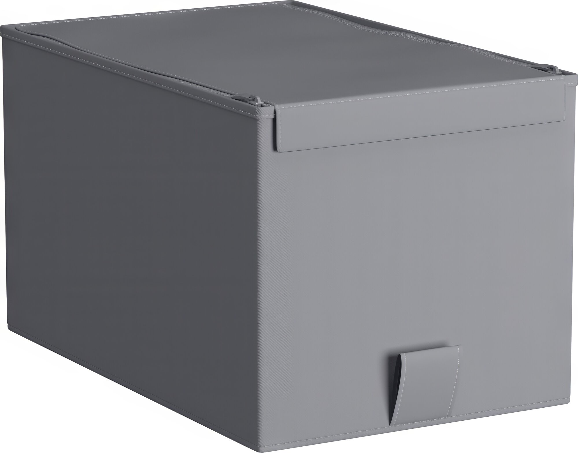 Короб для хранения Spaceo 18x16.5x28 см полипропилен цвет гранит