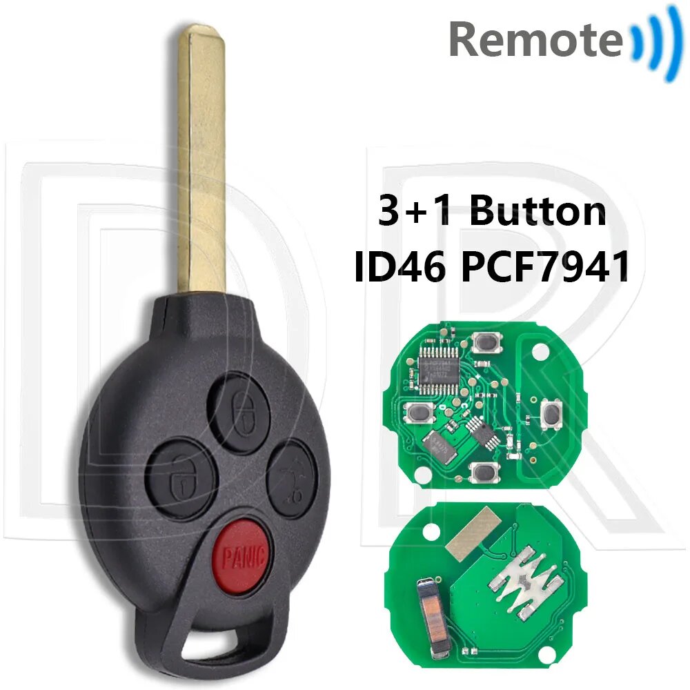 Отличный ID46 PCF7941 315/433 МГц KR55WK45144 автомобильный ключ дистанционного 4 Button, 433 MHz