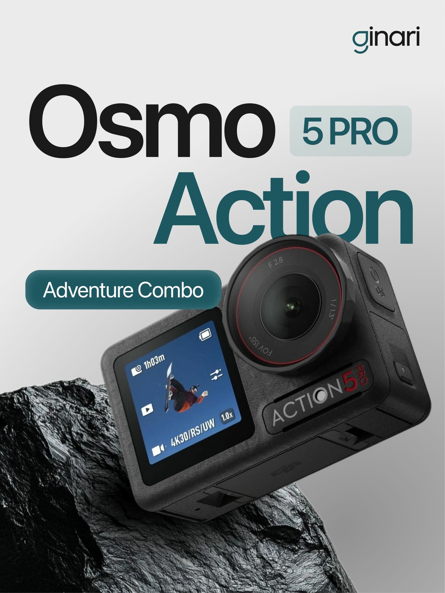 DJI Экшн-камера Osmo Action 5 Pro Adventure Combo